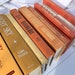 Decorative Yellow and Orange Book Shelf Decor Bundle of Books Stack ...