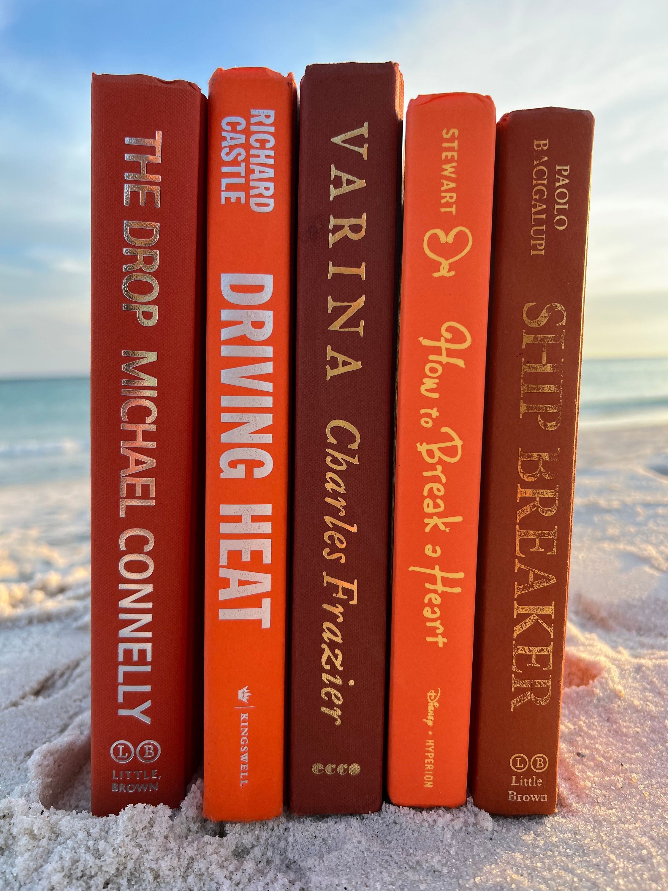 Orange Decorative Book Set: Hardcover Books by Color - Etsy