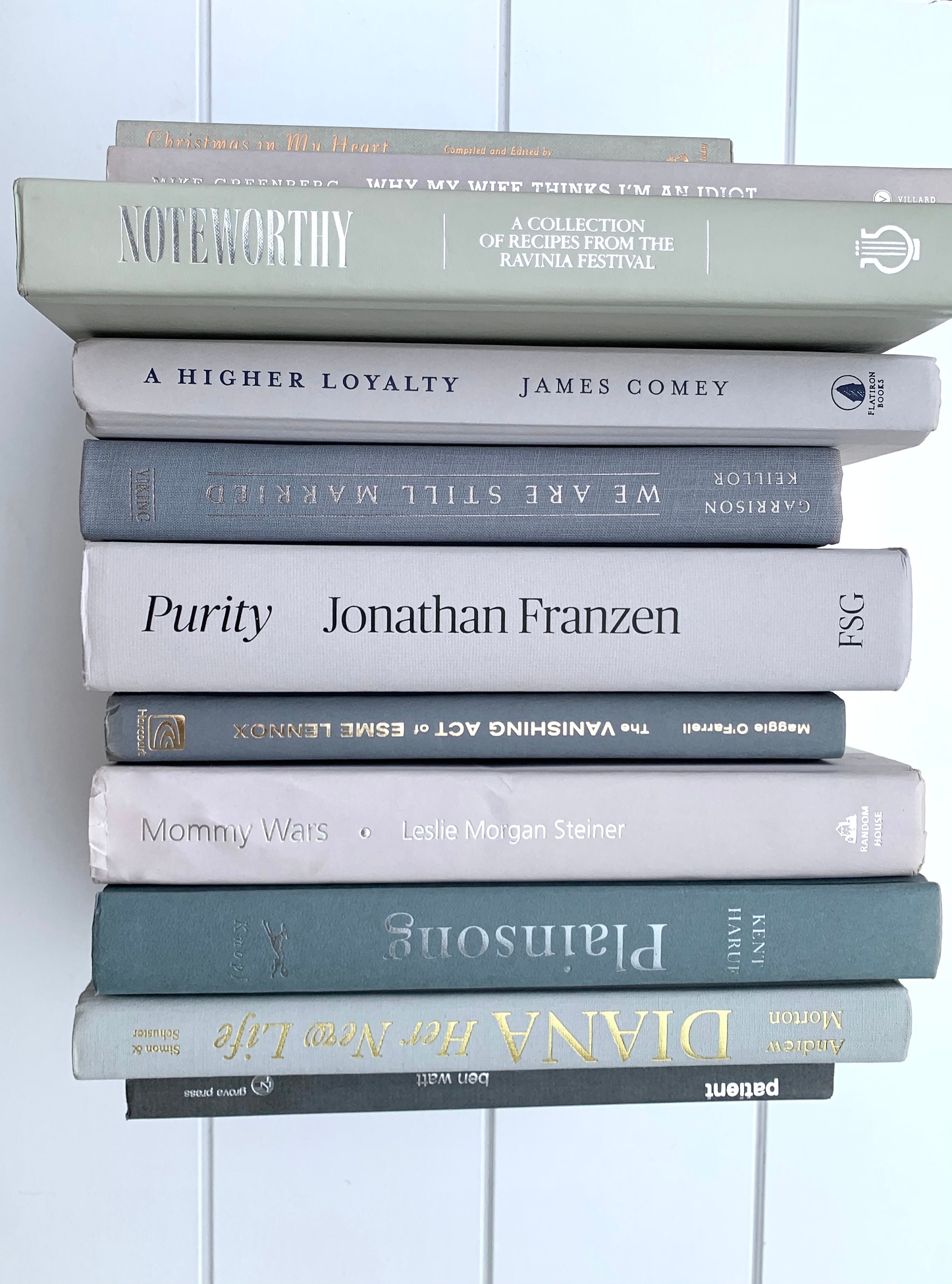 Neutral Decorative Books by Color: Gray, Grey & White Hardcover Books ...