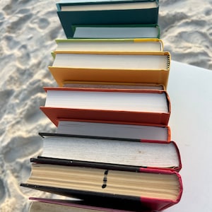 Rainbow Book Decor: Colorful Book Stack for Home Styling - Etsy