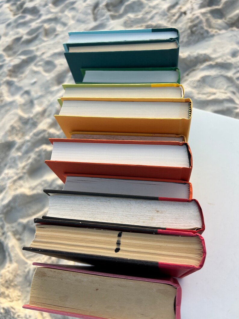 Rainbow Book Decor: Colorful Book Stack for Home Styling - Etsy