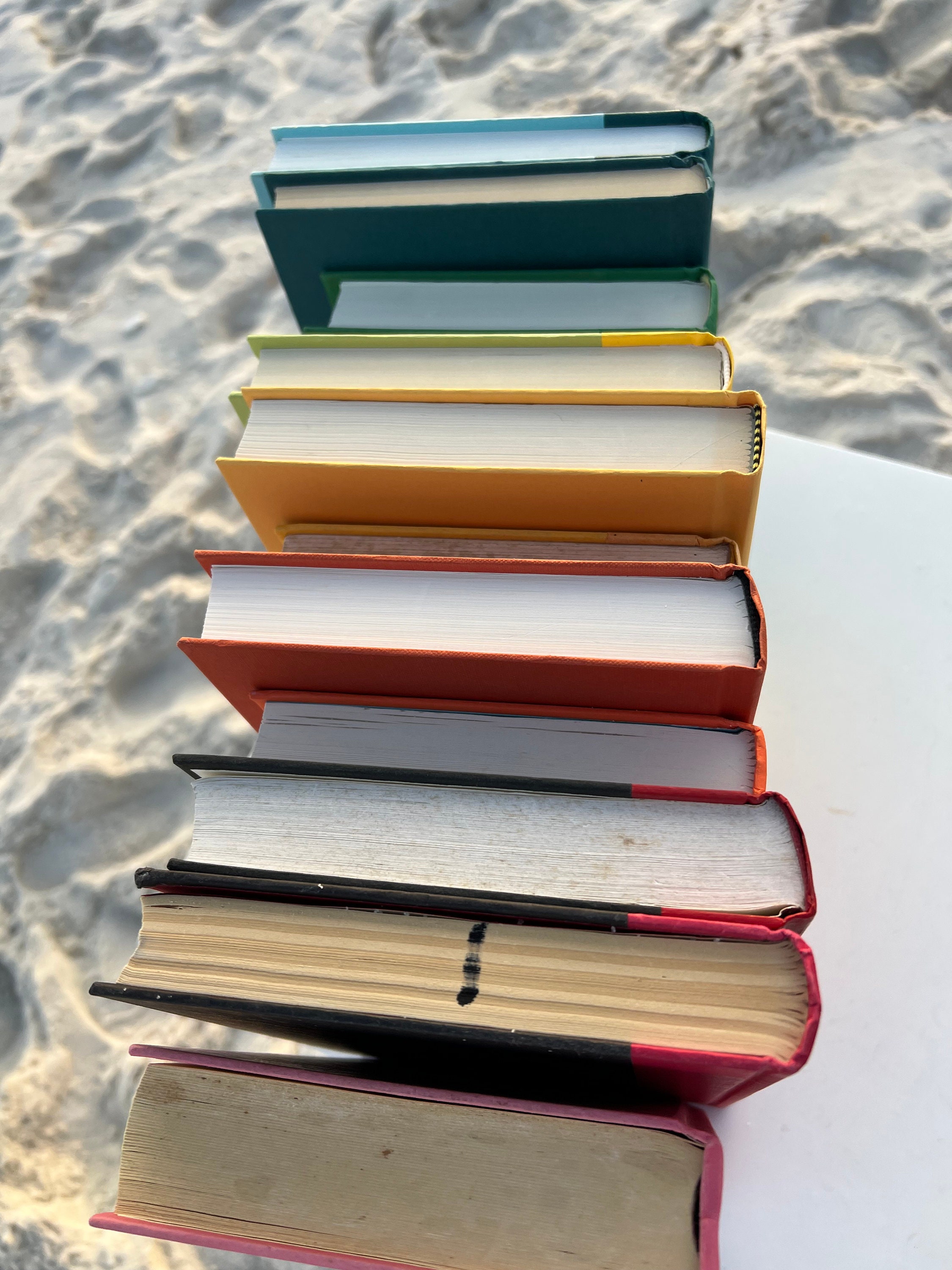 Rainbow Book Decor: Colorful Book Stack for Home Styling - Etsy