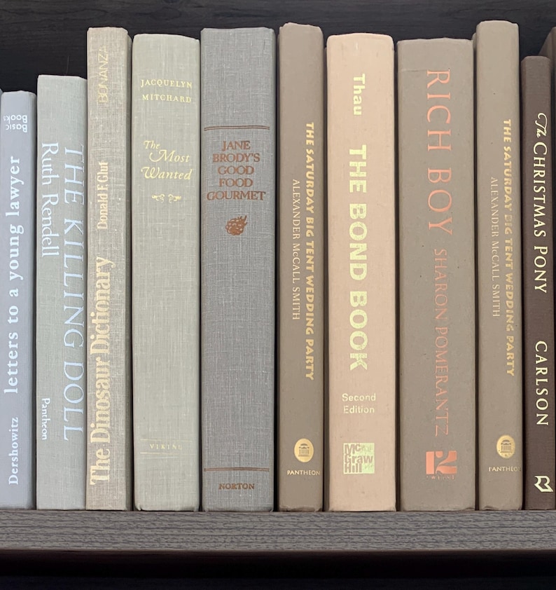 Decorative Book Sets, Neutral Home Decor, Real Hardcover Books - Etsy