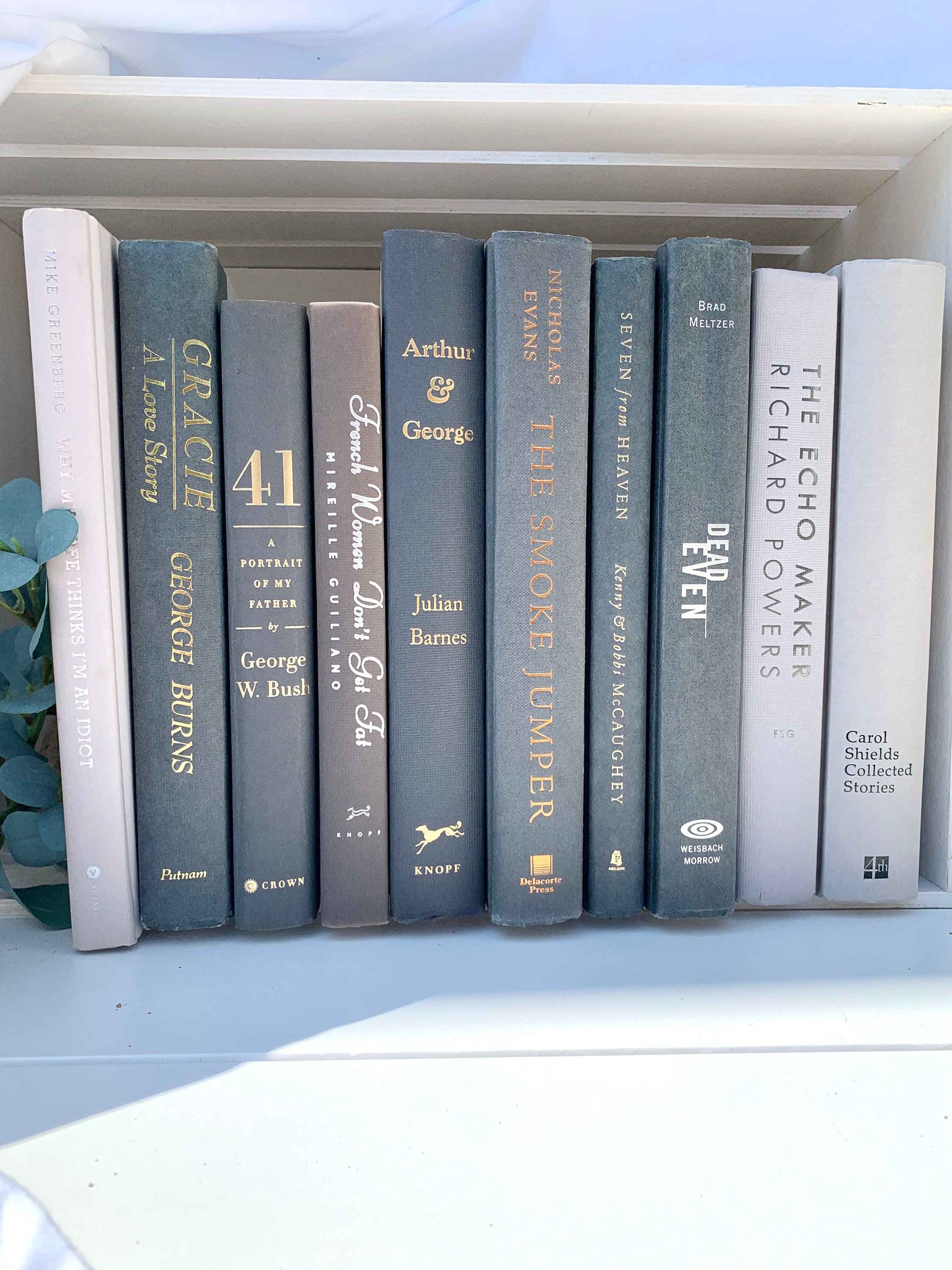 Neutral Decorative Books by Color: Gray, Grey & White Hardcover Books ...