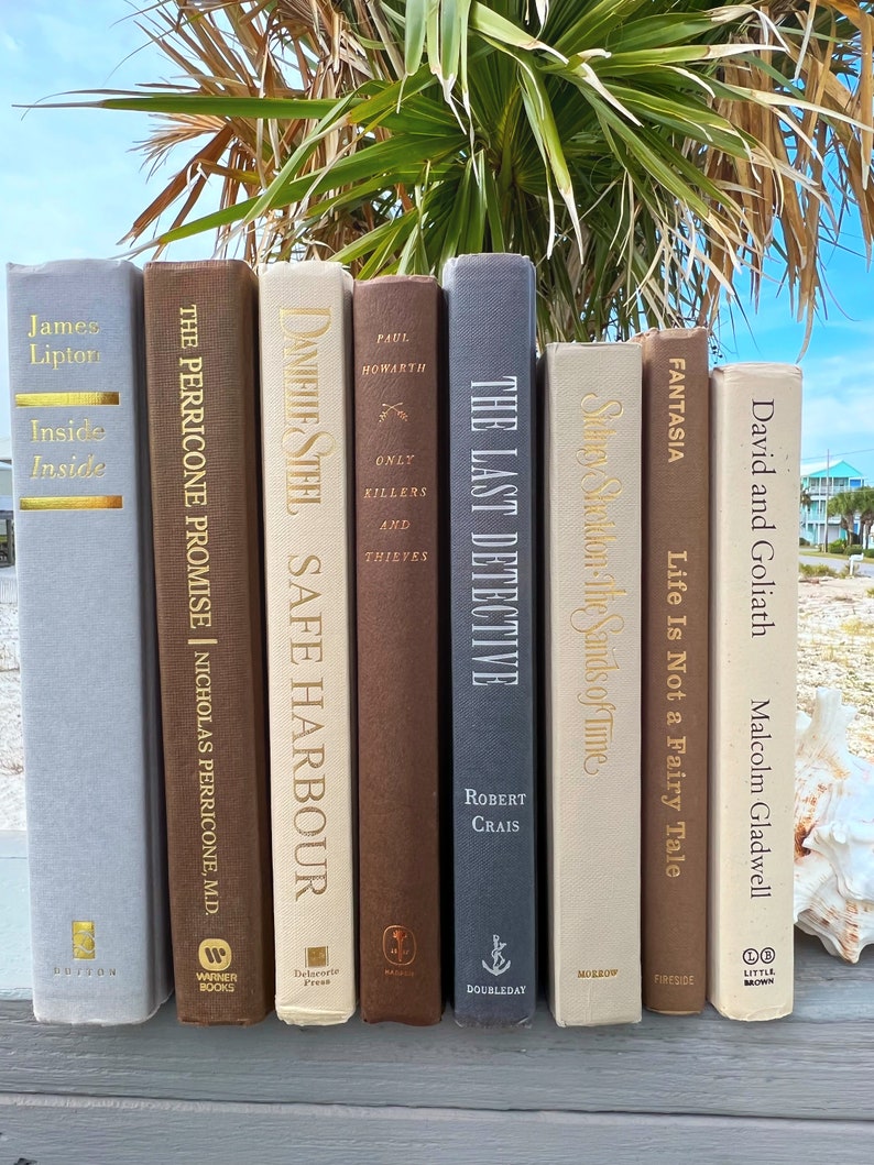 Neutral Earth Tone Book Bundle: Decorative Home Staging Books - Etsy