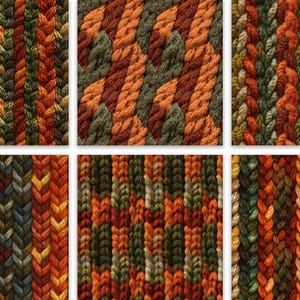 Autumn Knitting Textures, Printable Backgrounds, Sweater Seamless ...