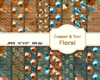 Copper and Teal | Etsy