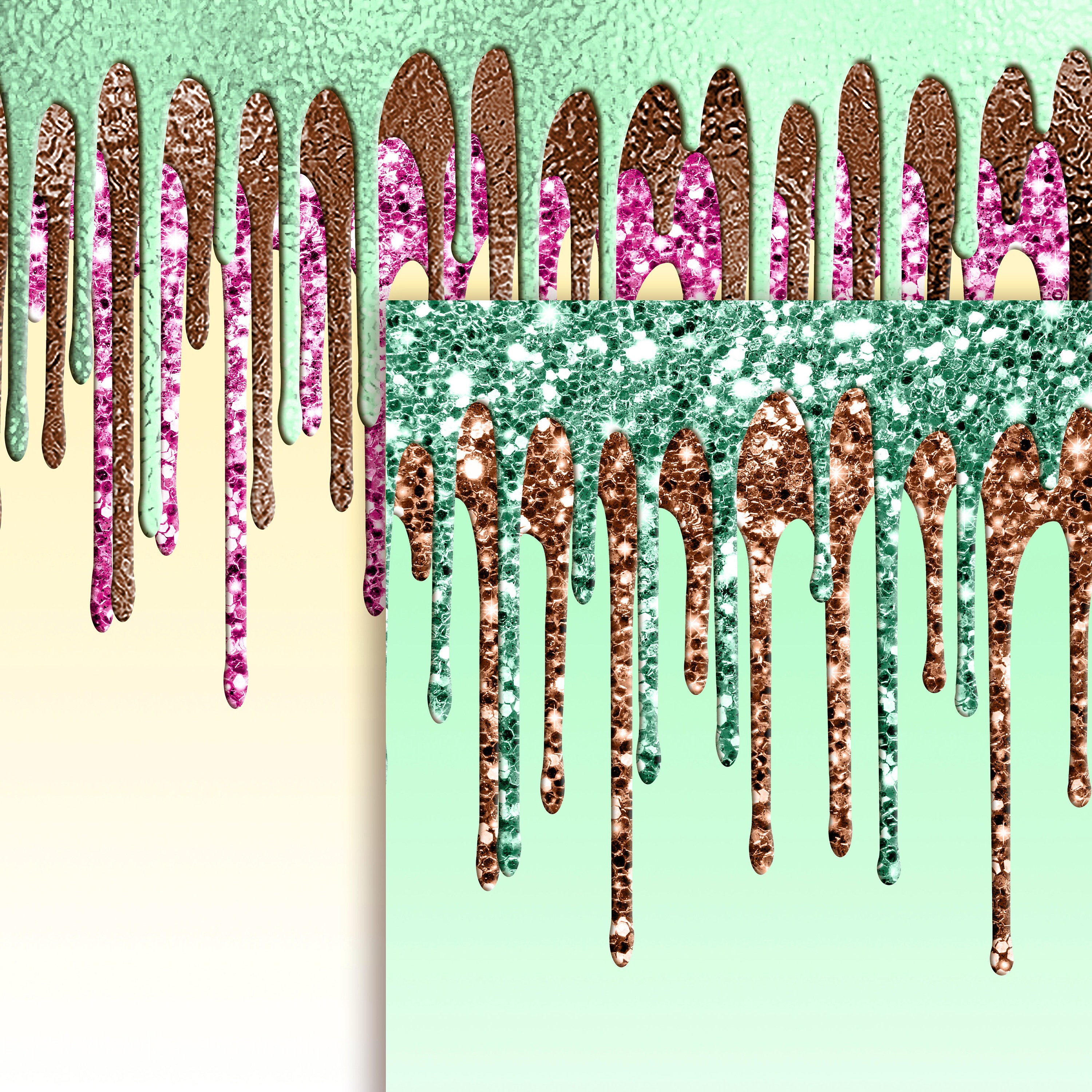 Ice Cream Drips Digital Papers - Etsy