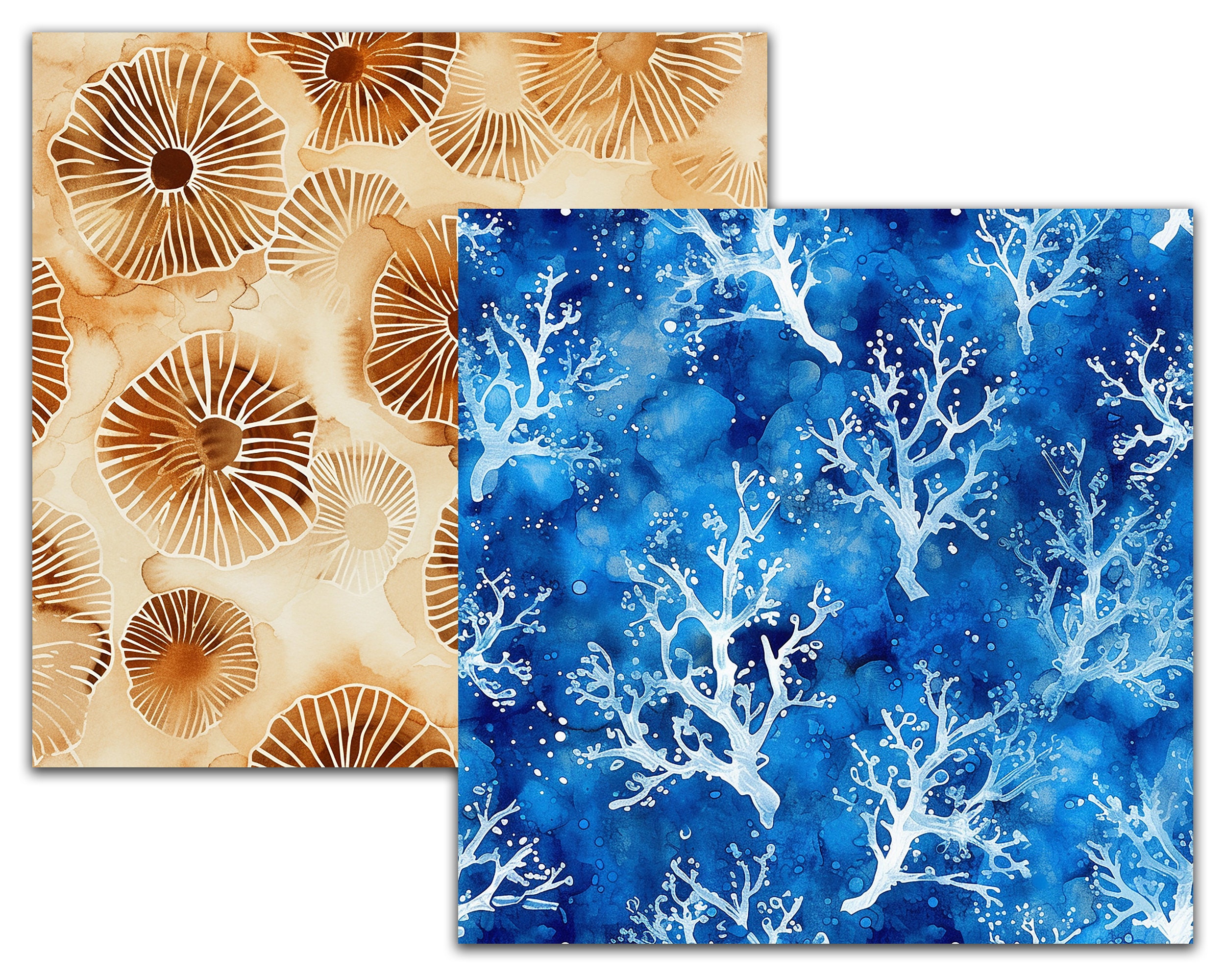 Ocean Batik Seamless Patterns - Etsy