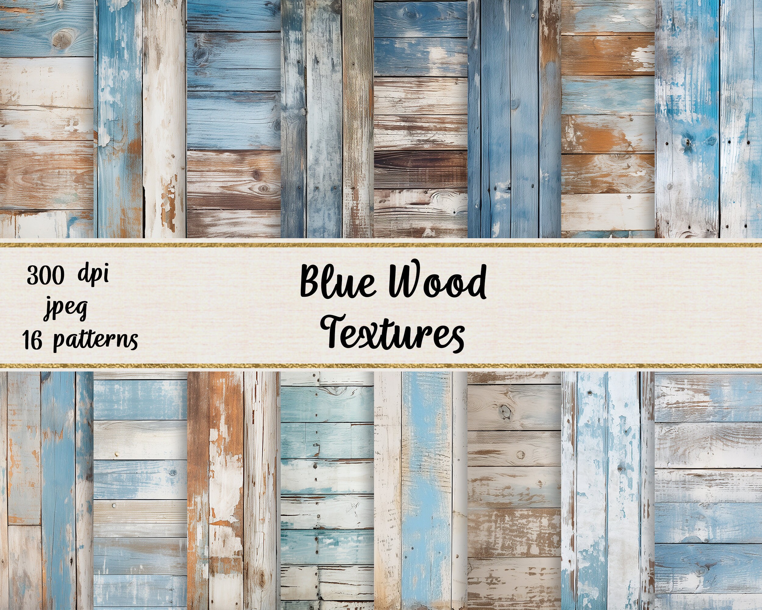 Blue Rustic Wood Textures - Etsy
