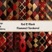 Red and Black Diamond Checkered Patterns - Etsy