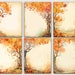 Watercolor Autumn Trees Borders, Printable Journal Pages, Commercial ...