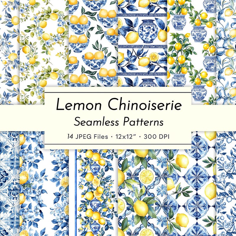Yellow Chinoiserie Fabric - Etsy