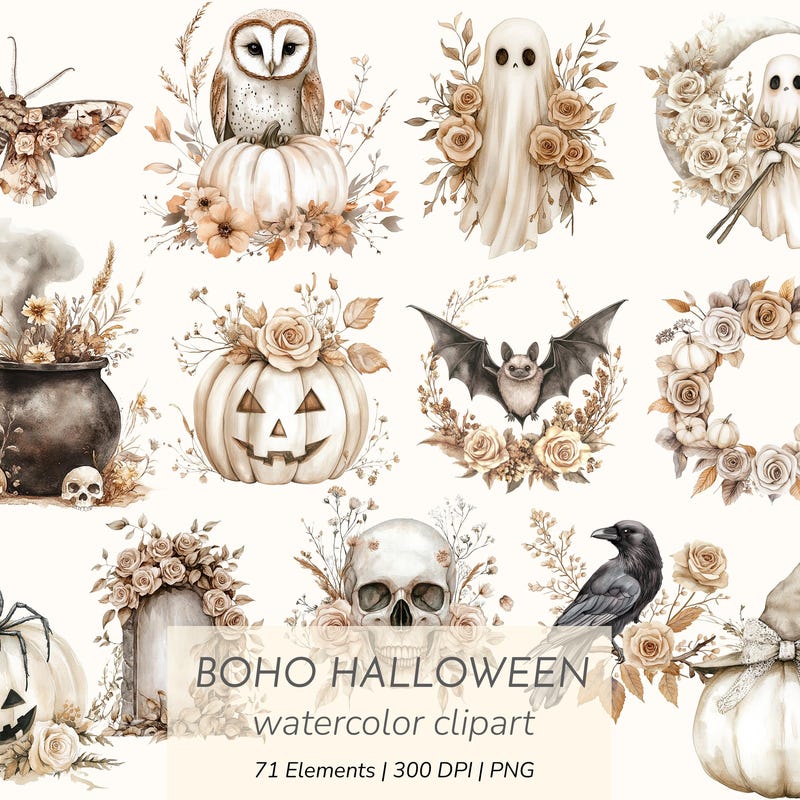 Boho Clipart - Etsy