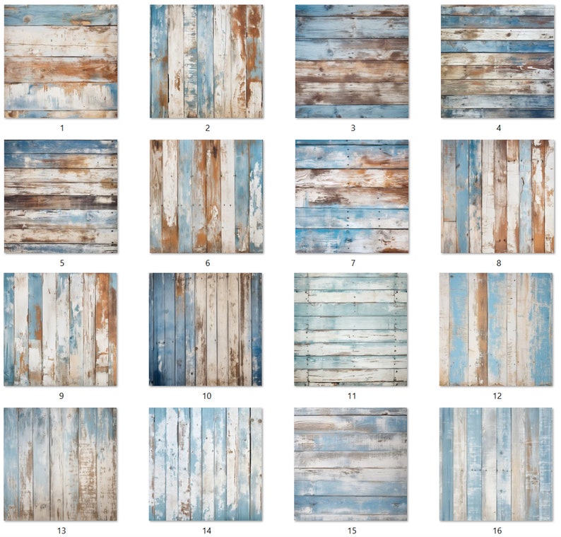 Blue Rustic Wood Textures - Etsy