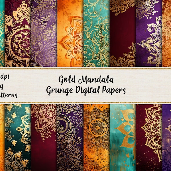 Henna Mandala Template - Etsy