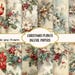 Christmas Plants Digital Papers, Printable Scrapbook Paper, Instant ...