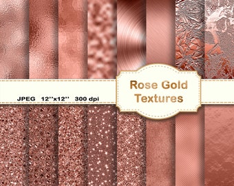 Rose Golds 100 Rose Gold Digital Papers Rose Gold Textures - Etsy
