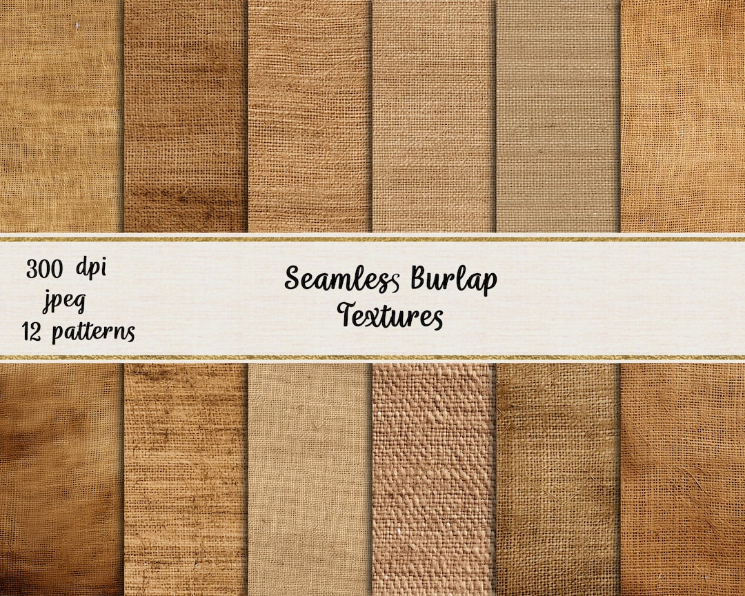Burlap Textures Seamless Patterns, Printable Digital Papers - Etsy