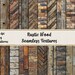 Rustic Wood Textures, Seamless Patterns, Printable Scrapbook Paper ...