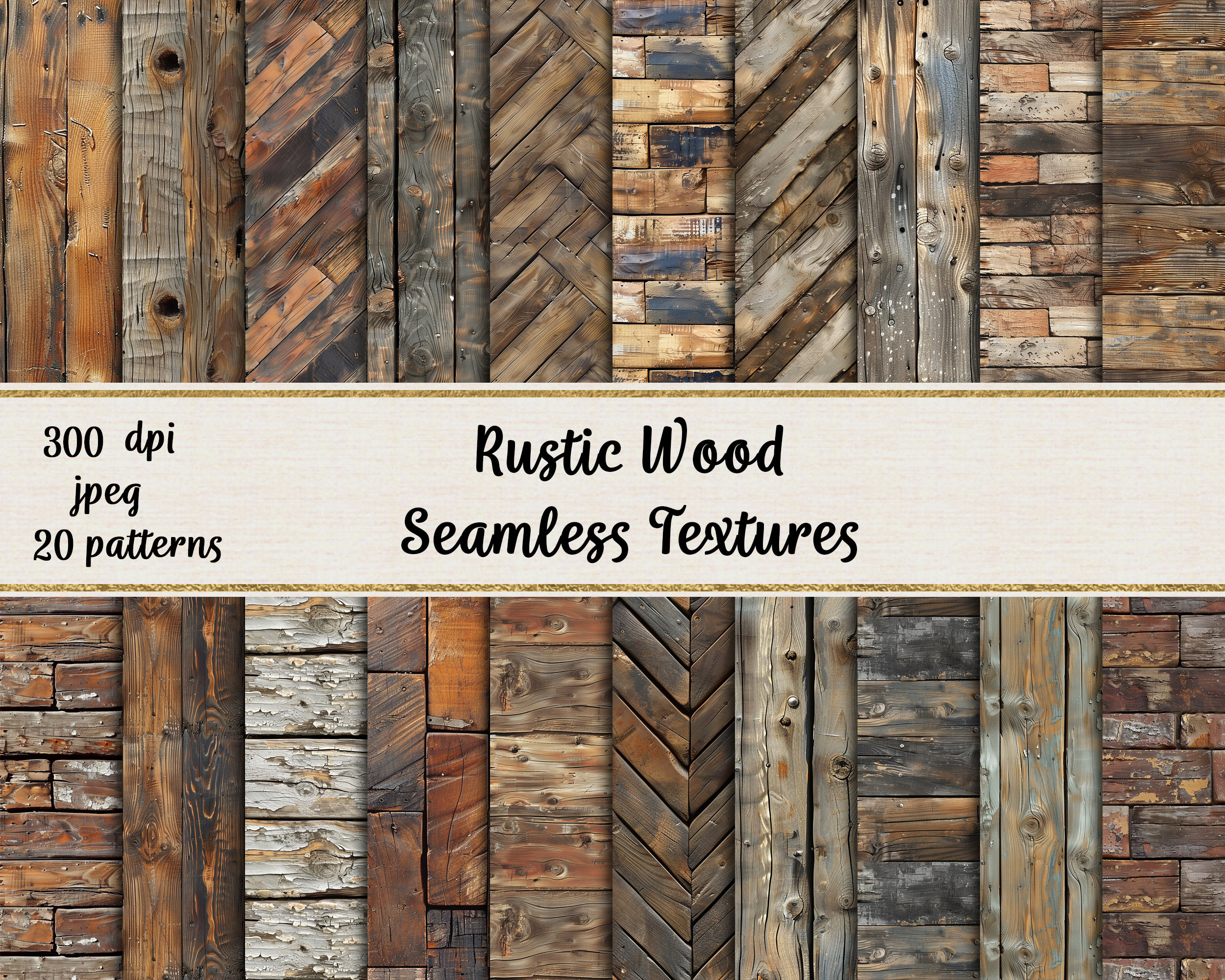 Rustic Wood Seamless Textures - Etsy