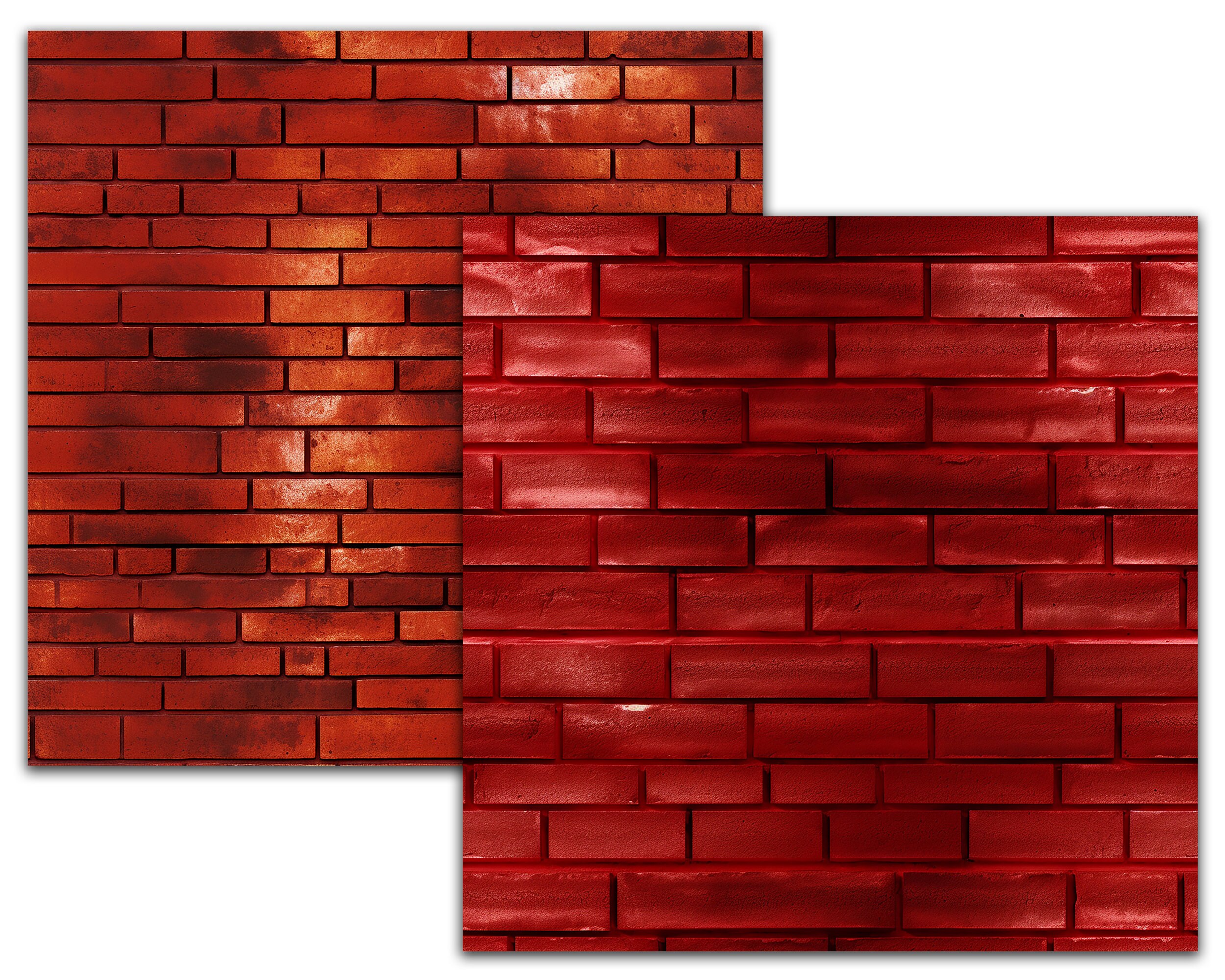 Red Brick Wall Seamless Patterns - Etsy