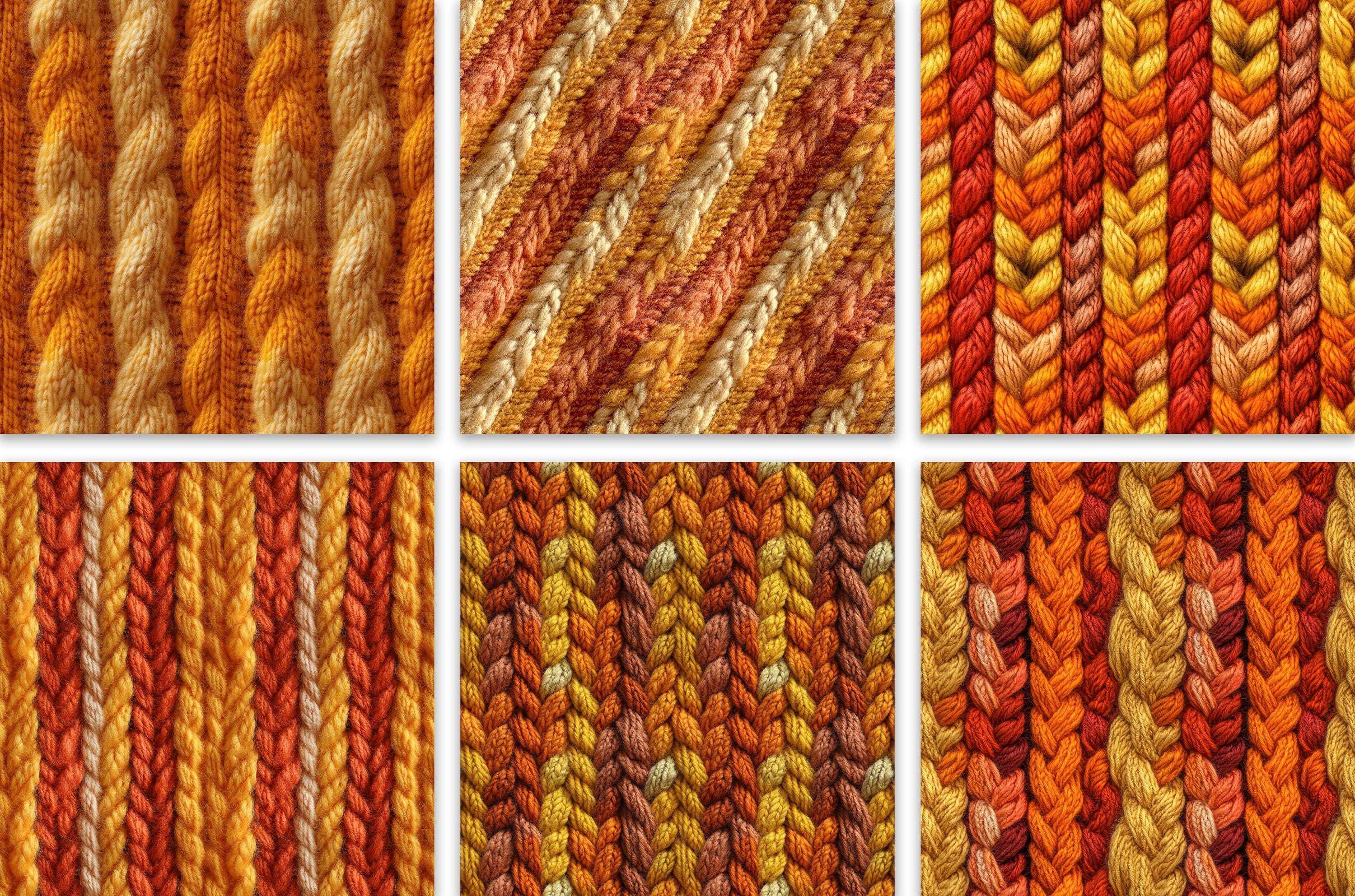 Autumn Knitting Textures, Printable Backgrounds, Sweater Seamless ...