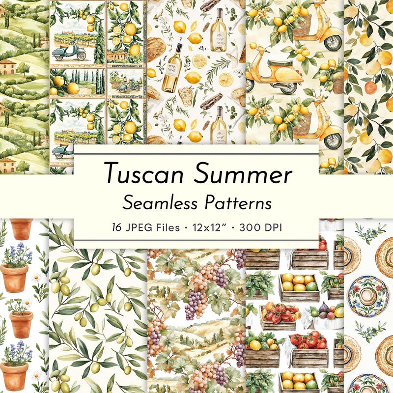 Tuscan Wallpaper - Etsy
