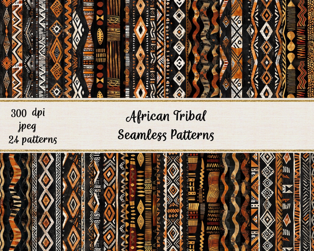 African Tribal Seamless Patterns - Etsy