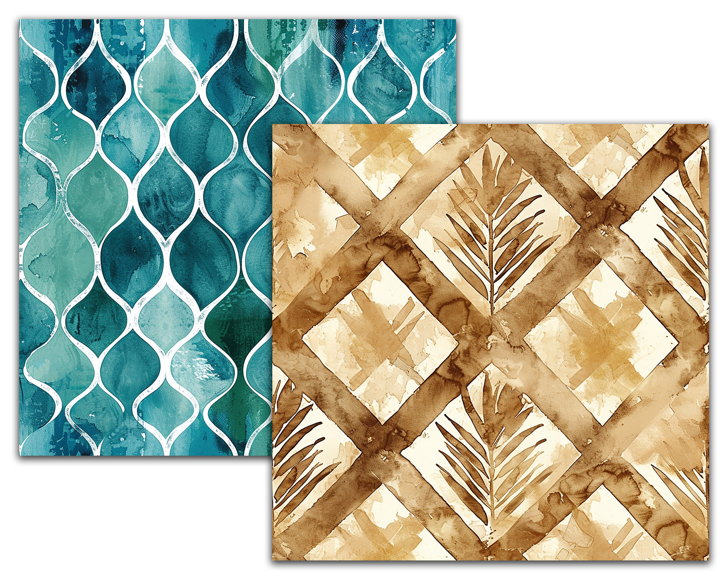 Ocean Batik Seamless Patterns - Etsy