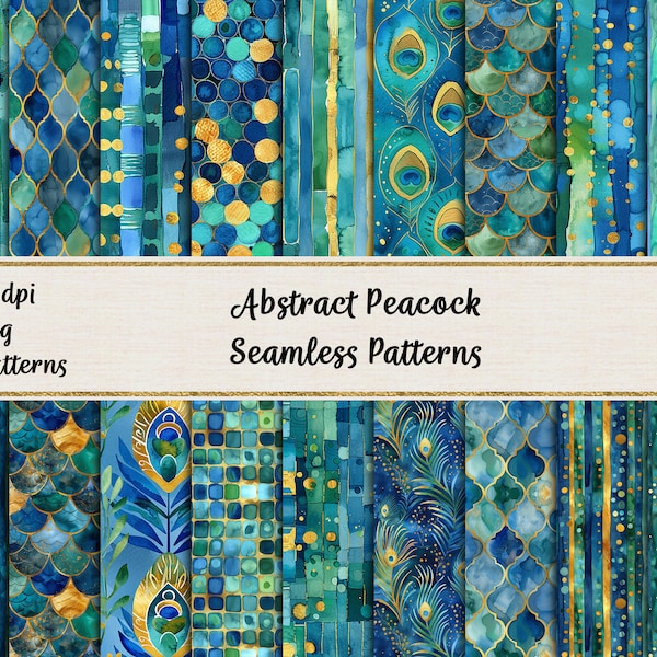 Abstract Peacock - Etsy