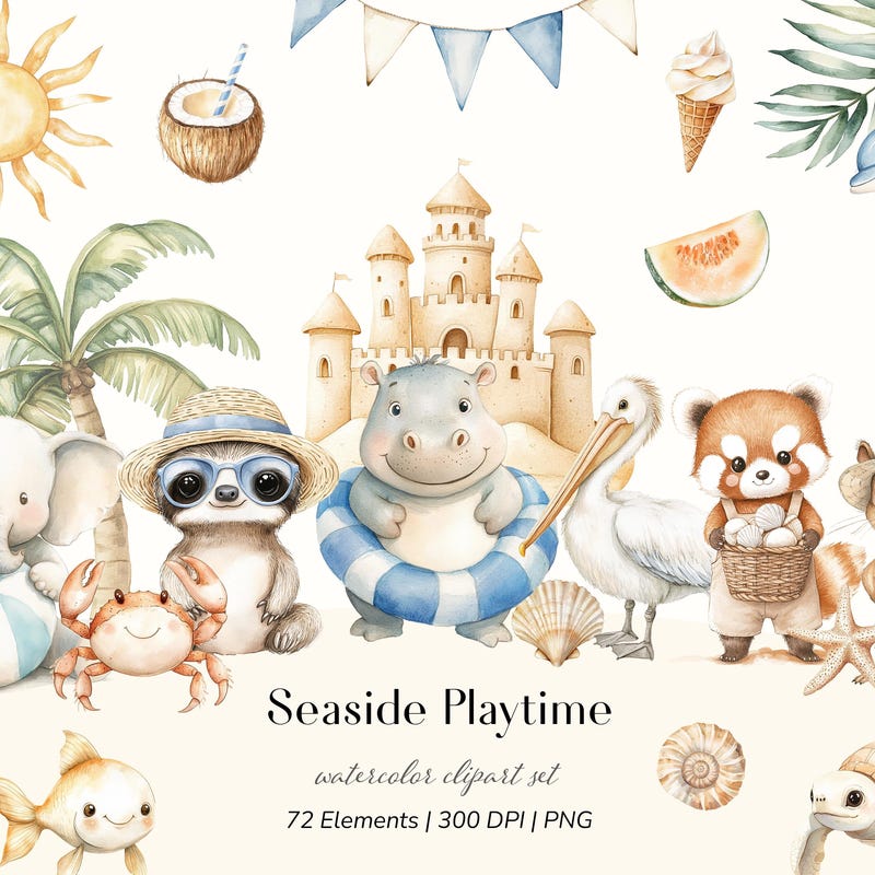 Illustration Seaside - Etsy UK
