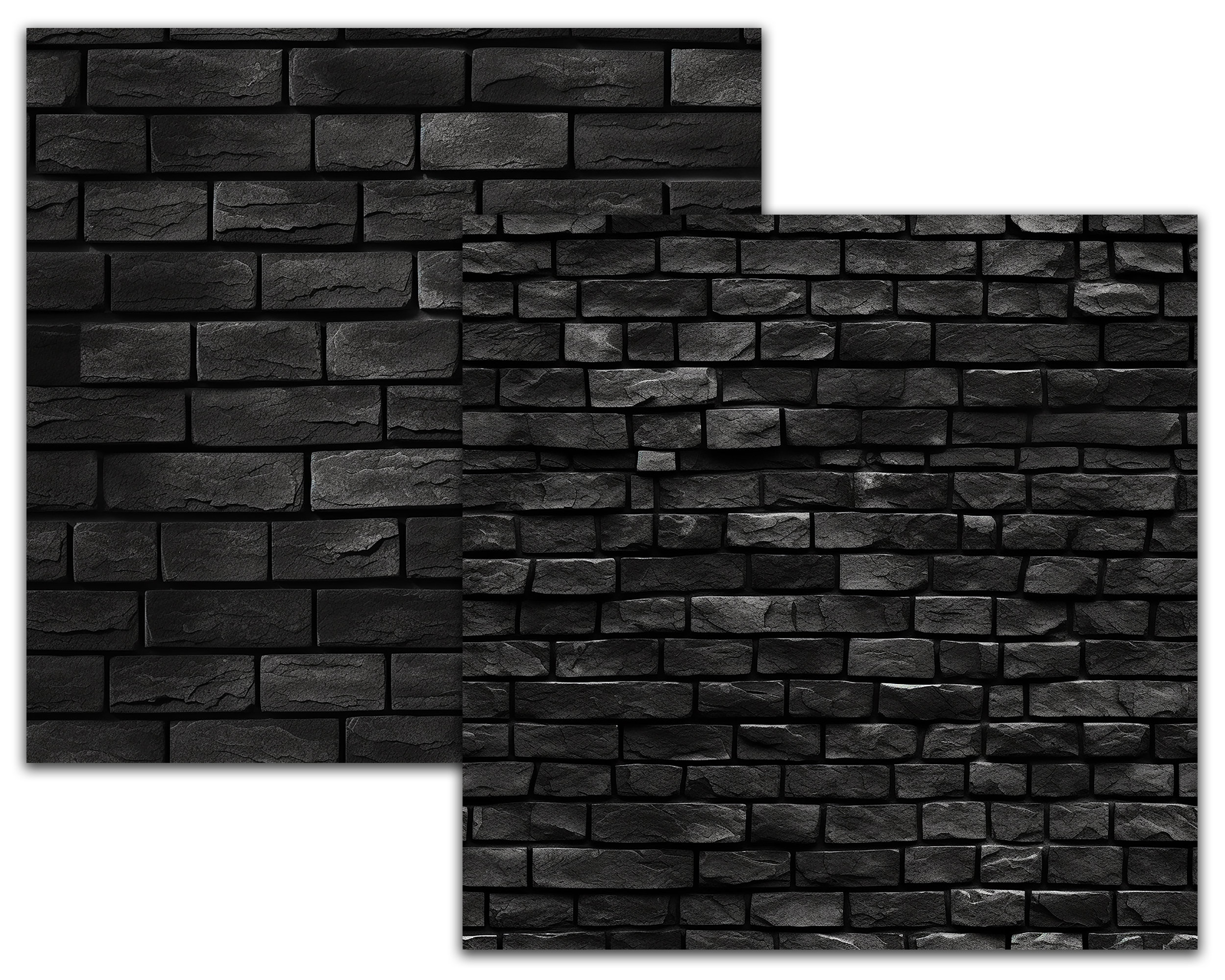 Black Brick Wall Seamless Textures - Etsy