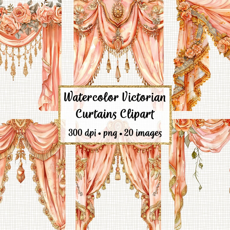 Victorian Curtains - Etsy