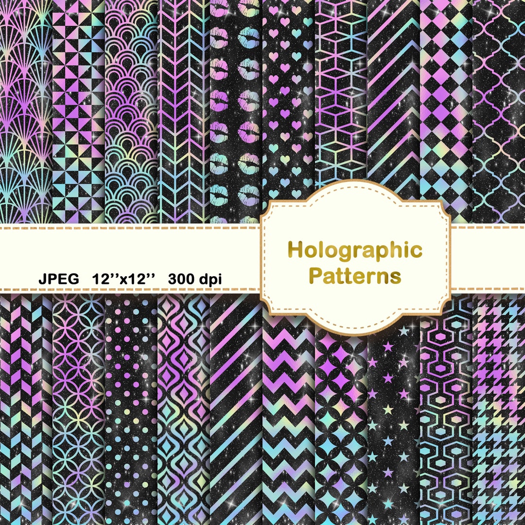 Holographic Patterns - Etsy