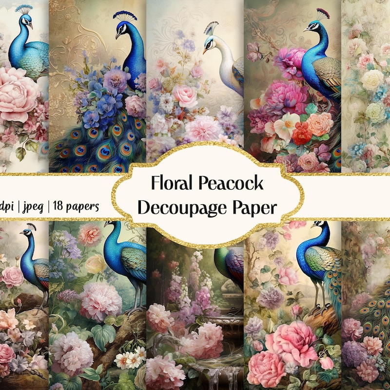 Decoupage Papers - Etsy