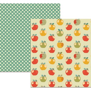 Retro Apples Seamless Patterns, Printable Scrapbook Paper, Instant ...
