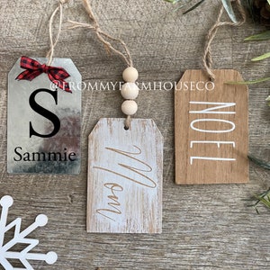 Rustic Farmhouse Gift Tags Farmhouse Decor Personalized Name Tags ...