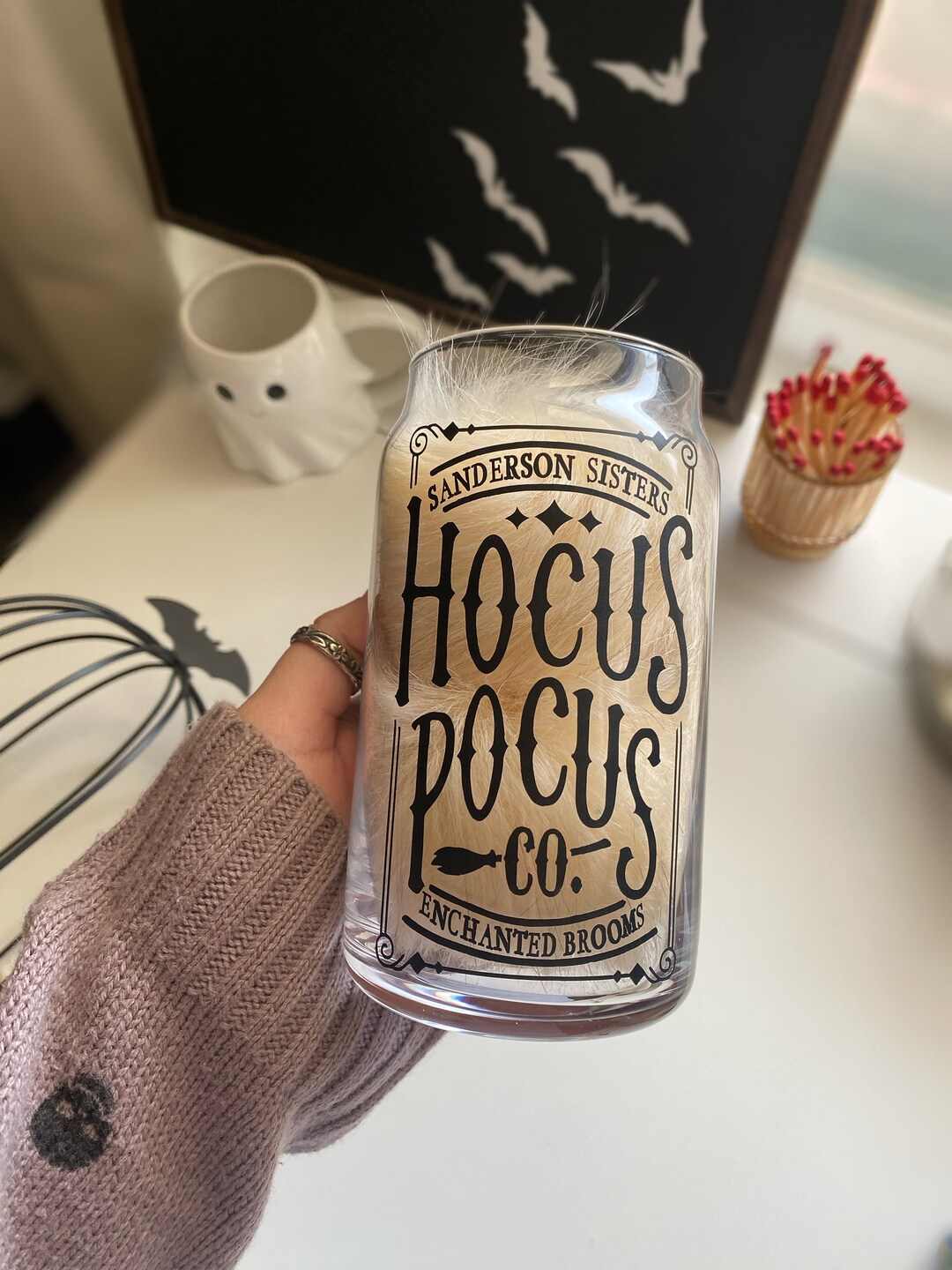 Hocus Pocus Beer Can Cup Halloween Iced Coffee Cup Sanderson Sisters ...