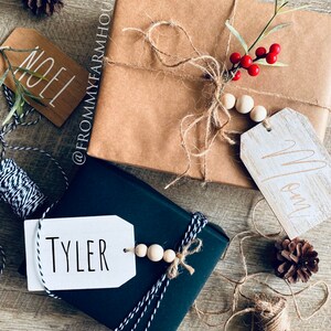 Rustic Farmhouse Gift Tags Farmhouse Decor Personalized Name Tags ...