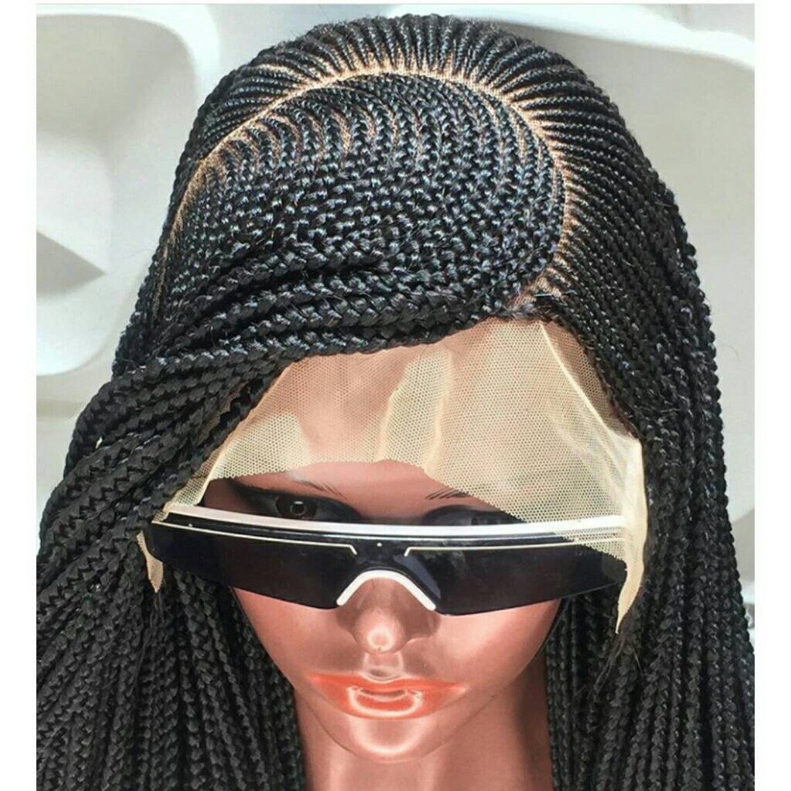 Braided Wig Nigerian Woman Braided Wigs For Black Woman Etsy