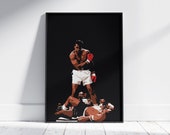 Muhammad Ali Boxing Scene Poster Digital Art Print - Etsy