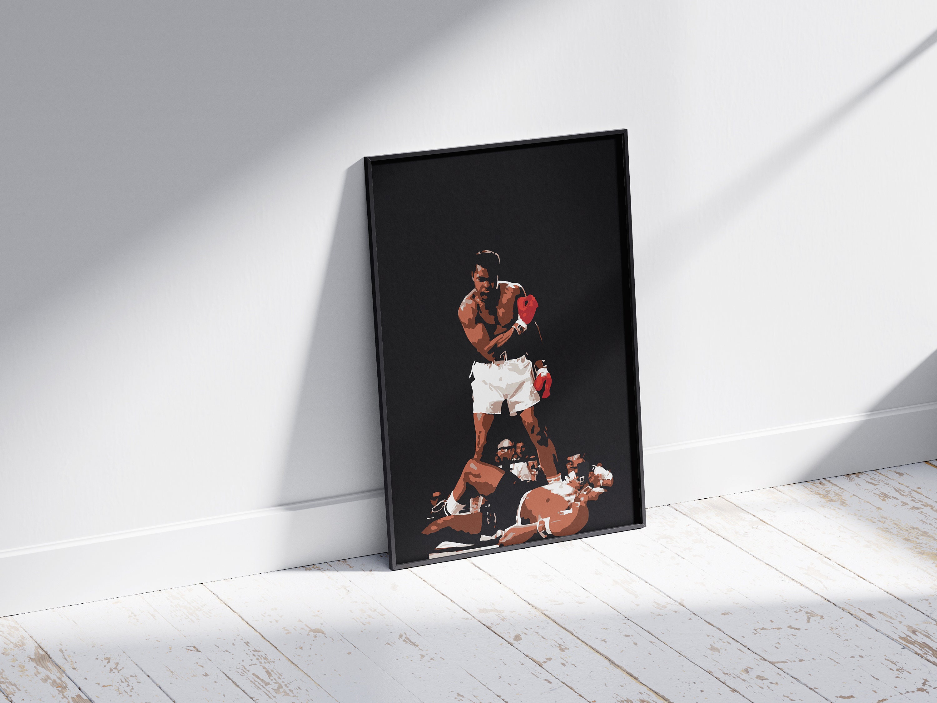 Muhammad Ali Boxing Scene Poster Digital Art Print - Etsy