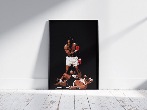 Muhammad Ali Boxing Scene Poster Digital Art Print - Etsy