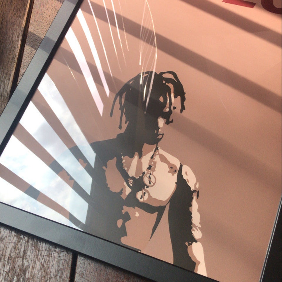 Travis Scott Abstract Rodeo Poster Digital Art Print Designed & Sold By ...