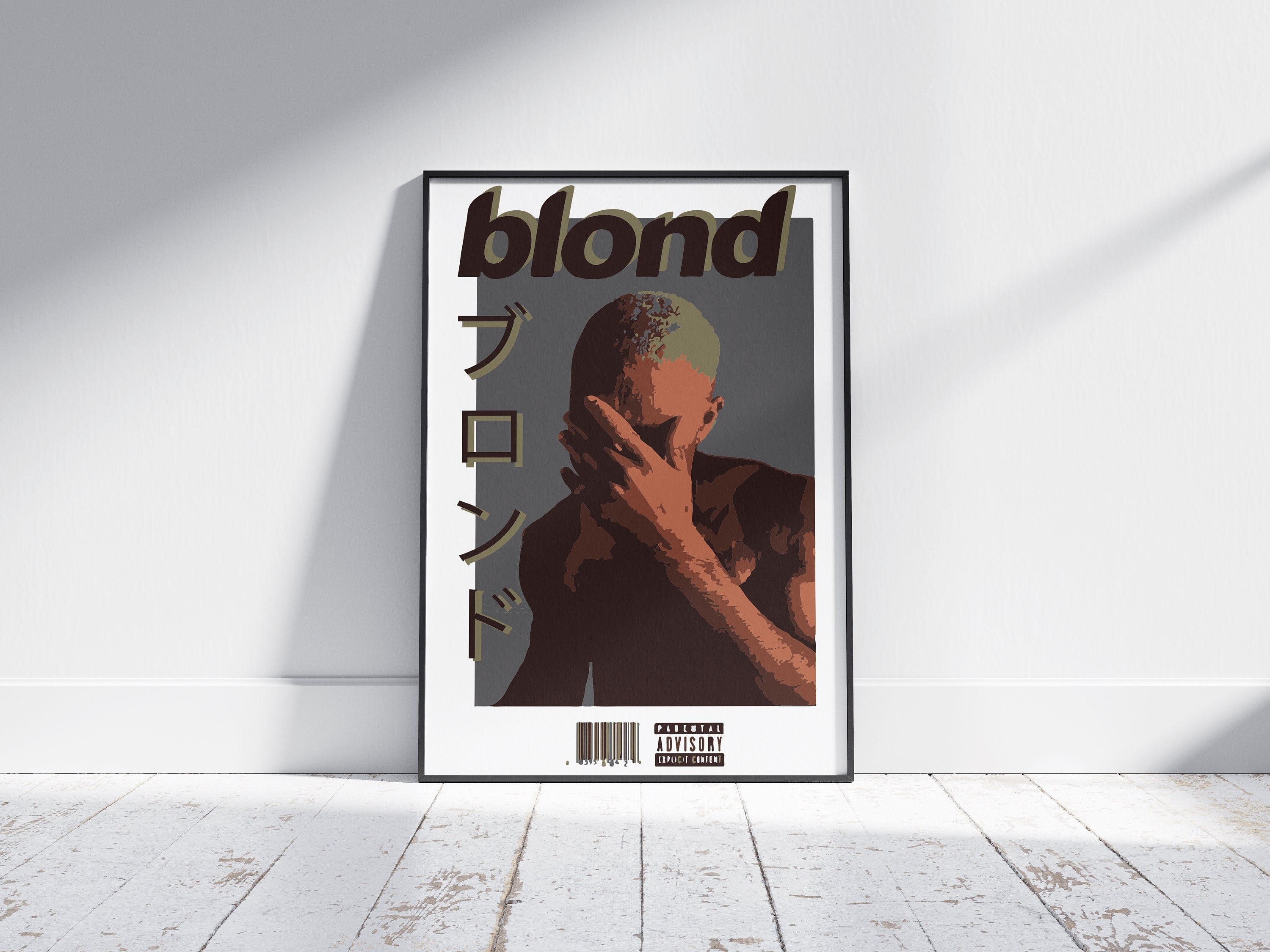 Frank Ocean Blonde Album Poster, Blond Art, Frank Ocean Japanese Font ...