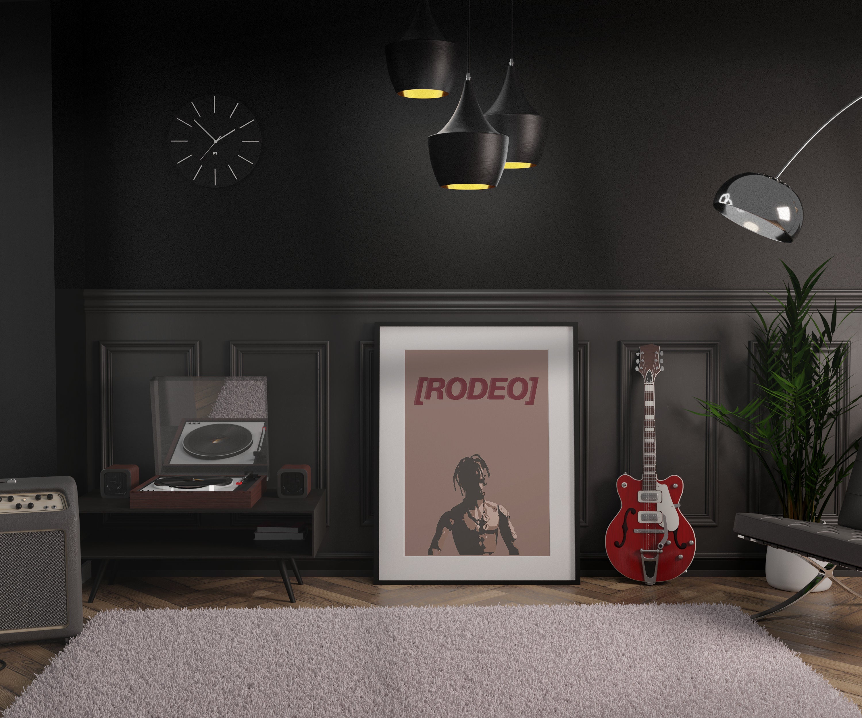 Travis Scott Abstract Rodeo Poster Digital Art Print - Etsy