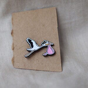 Labor and Delivery Stork Enamel Pins - Etsy
