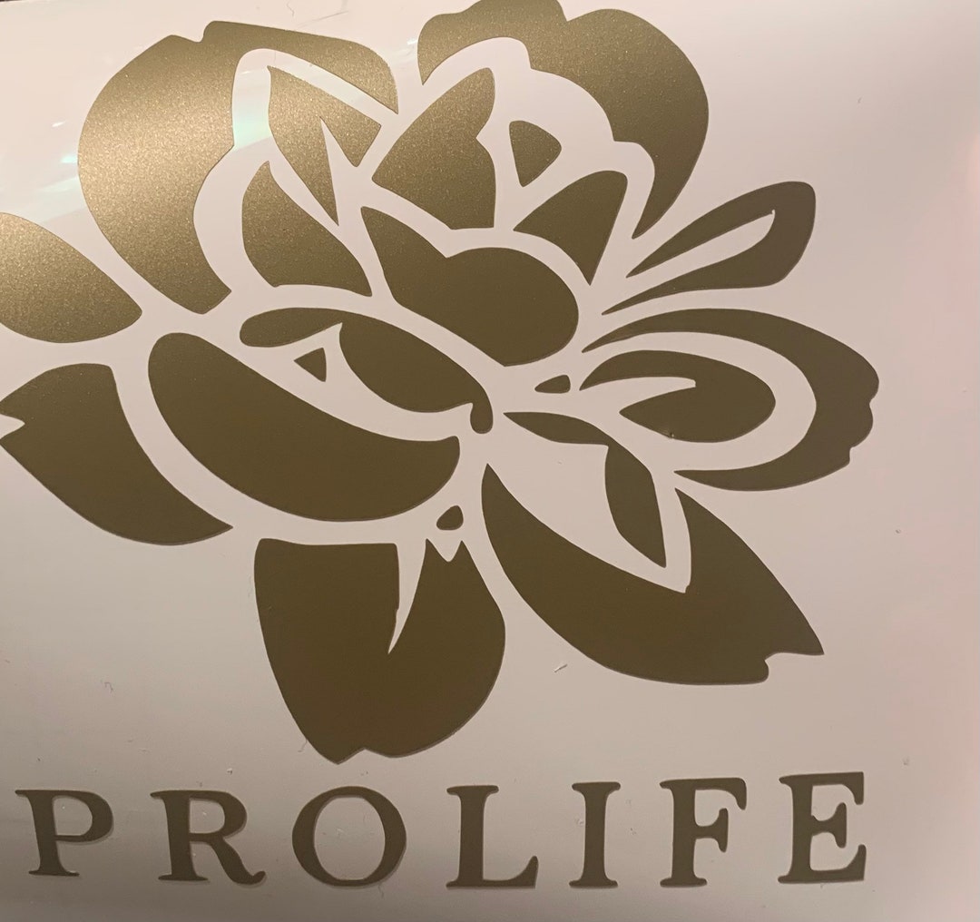 Pro-life Rose Vinyl Decal - Etsy