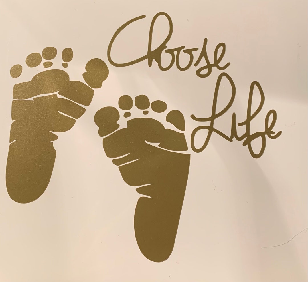 Choose Life Pro-life Vinyl Decal - Etsy